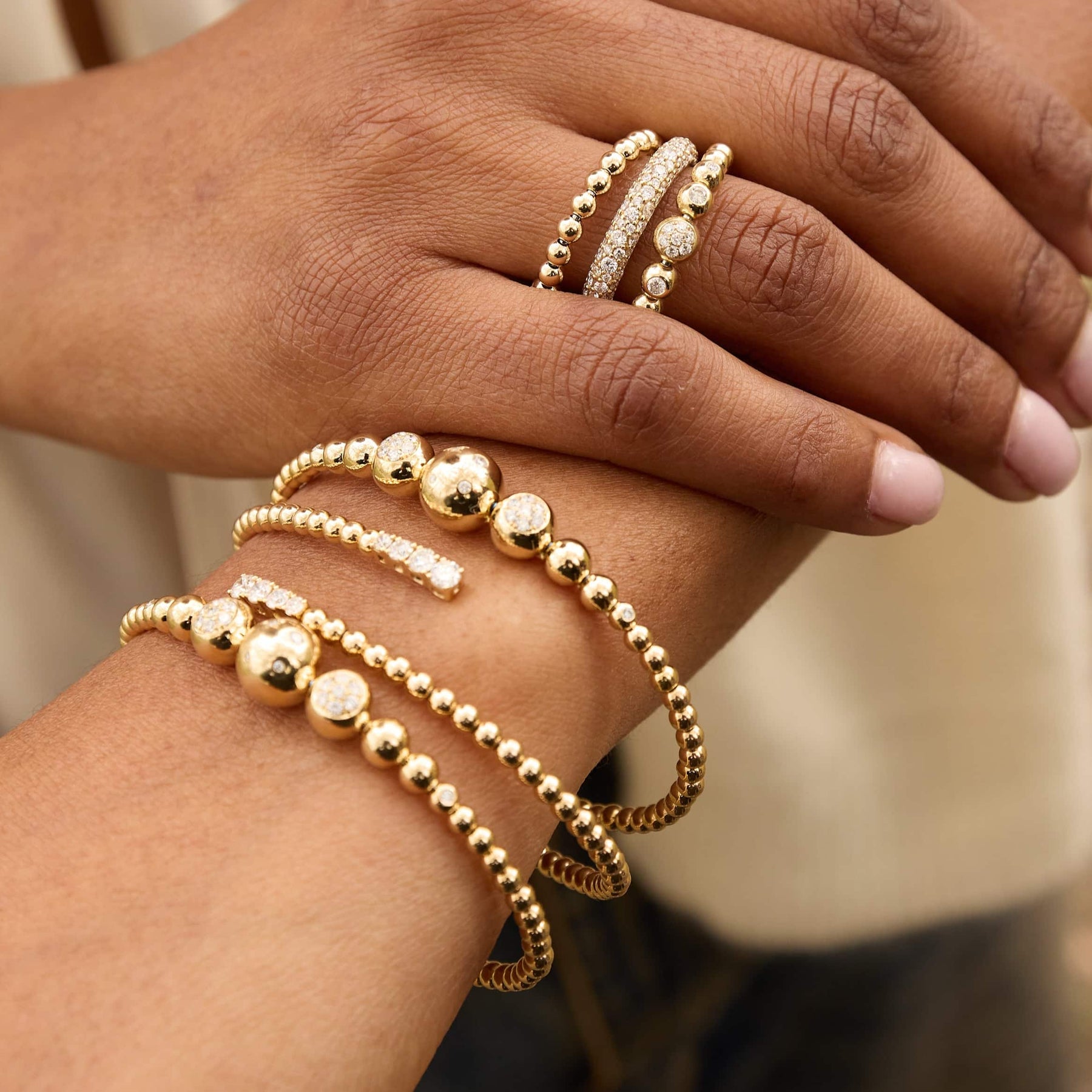 Bubbles Flex Bangle - Bracelet - Eden Presley Jewelry