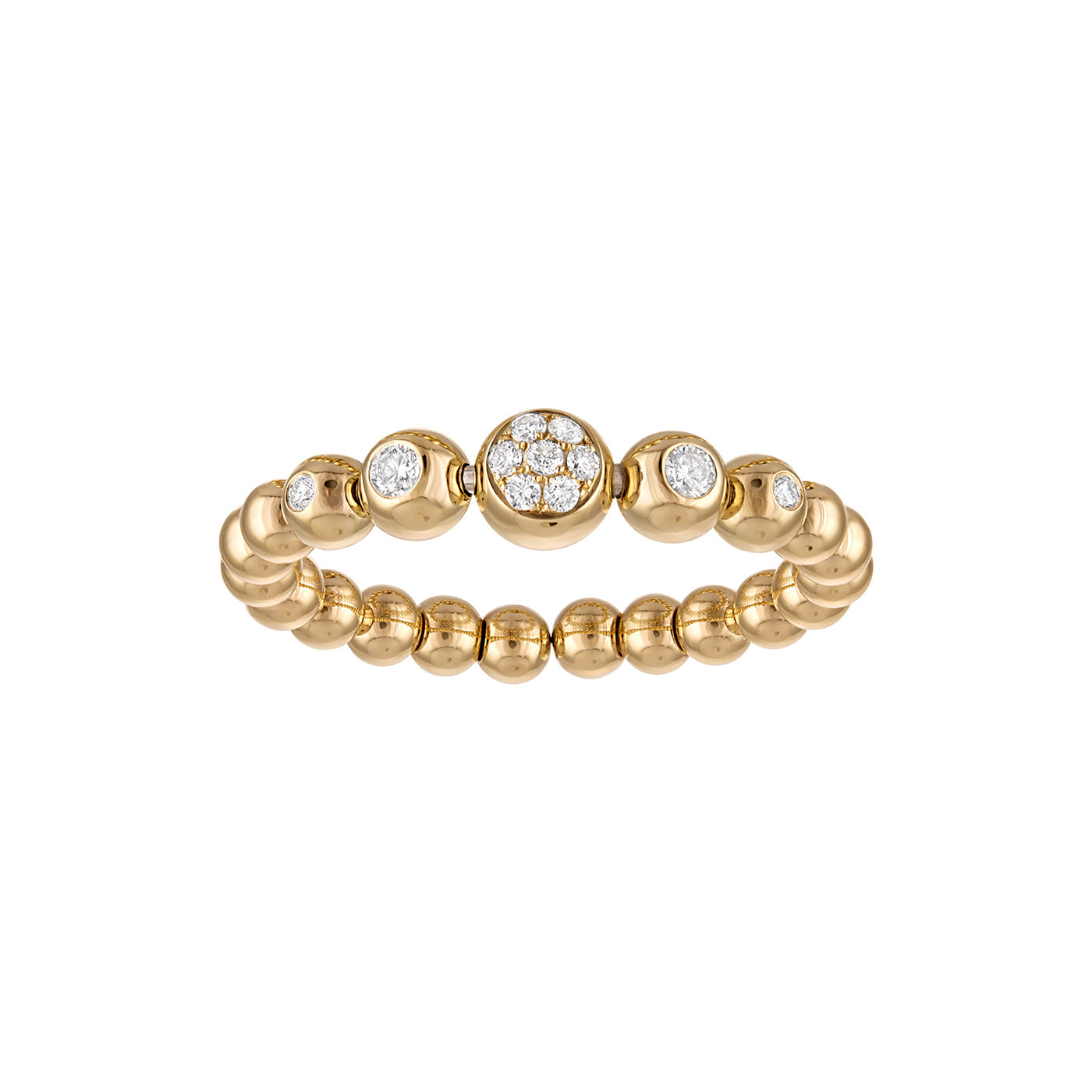 Beaded Bubbles Stack Ring