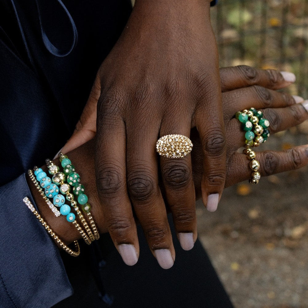 Beaded Bubbles Stack Ring - Eden Presley