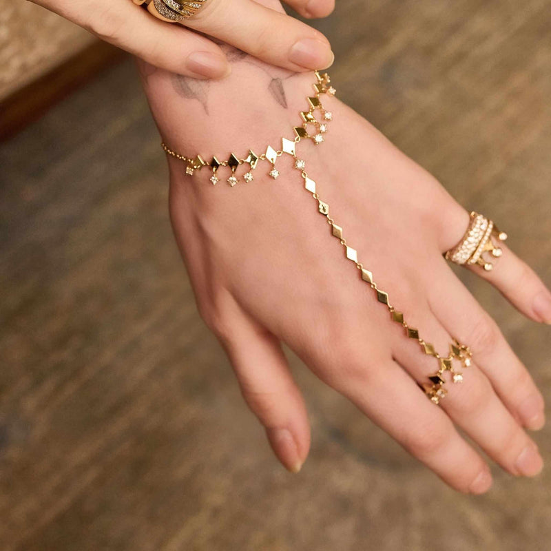 "Shine" Handchain by Eden Presley – 14K Gold & Diamonds
